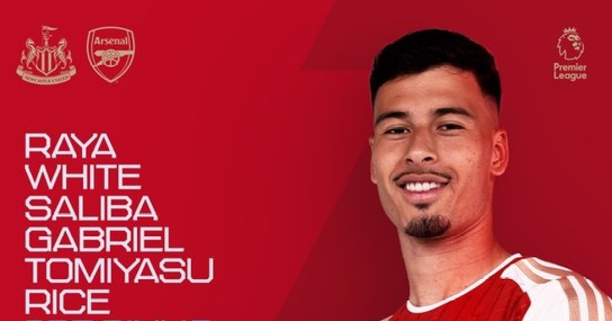 ‘리그 10경기 무패 행진’ 아스널, EPL 11R 뉴캐슬전 선발 명단 공개