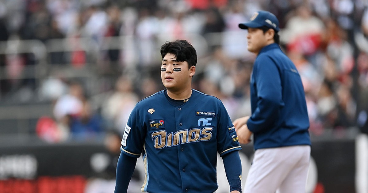 '4회까지 퍼펙트→5회 동점 허용' NC 신민혁, 4⅓이닝 2실점 아쉬운 강판 [PO5]
