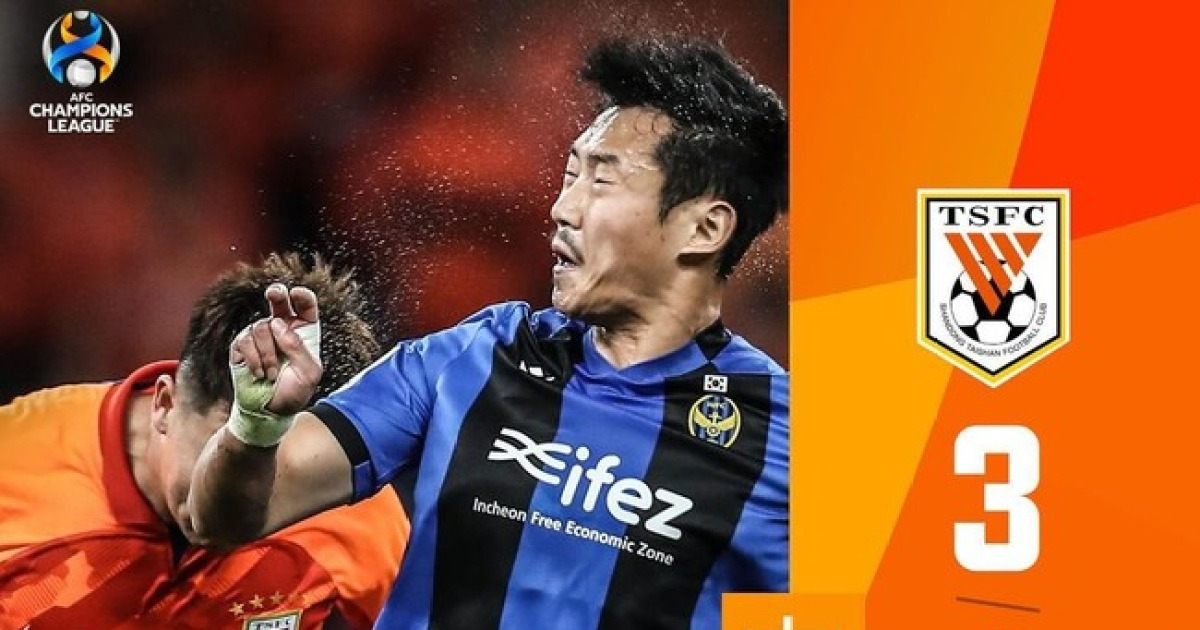 [ACL 리뷰] '어이없는 자책골, PK 헌납' 인천, 최강희의 산둥에 1-3 완패...16강 진출 위기