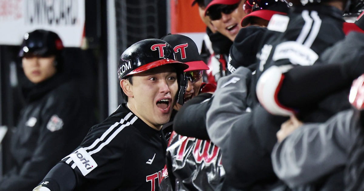 LG-KT '강한 7번' 빛났다…역전포 박동원, 멀티히트 알포드에 판정승[KS3]