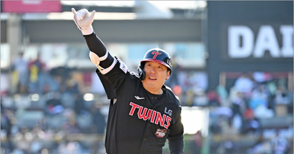 '타격 기계'가 터졌다!…3670일 만의 KS 홈런 쾅! LG, 3G 연속 홈런포 가동 [MD수원 KS]