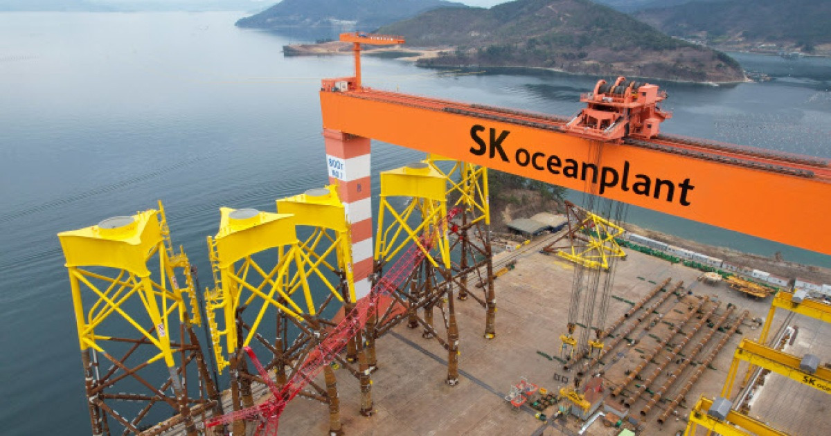 [르포]SK에코 RE100 전초기지, 亞 '최대' 해상풍력 재킷 공장 가보니