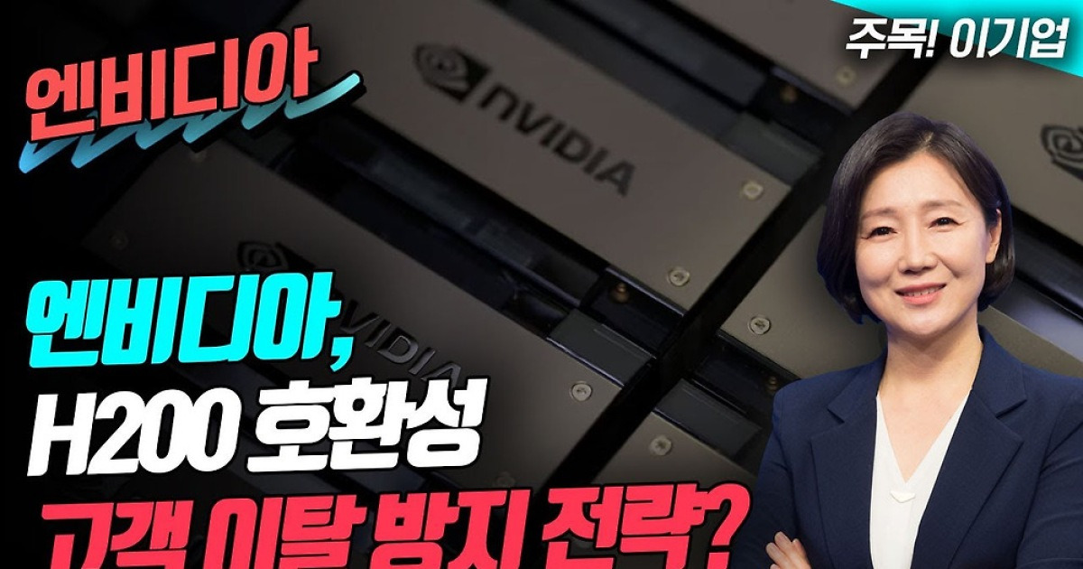 엔비디아, AI칩 H100과 H200 호환…이유 있었네 (영상)