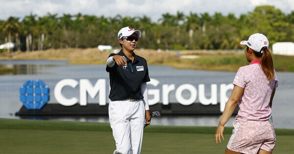 둘째날 김효주 10위 vs 티띠꾼 6위…2타에서 3타차로 [LPGA CME그룹 투어챔피언십]
