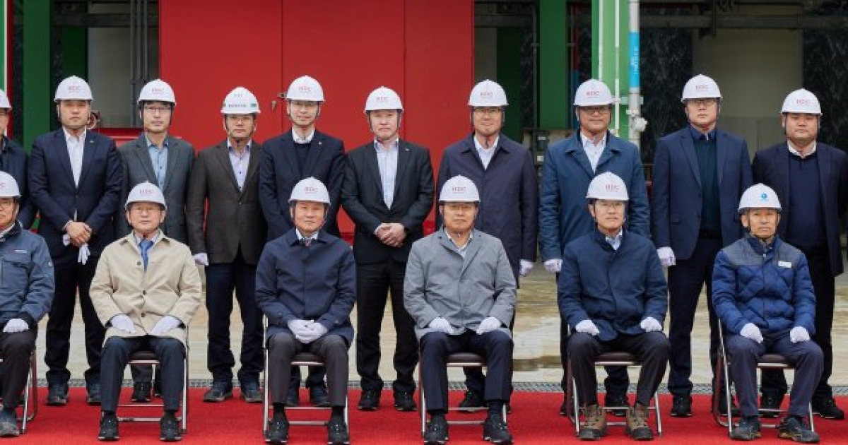 HDC, 통영에코파워 발전소 ‘LNG 수송선’ 입항식