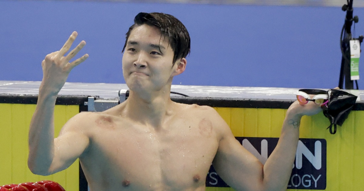 ‘항저우AG 3관왕’ 김우민, 주종목 자유형 1500m 국대 선발전 포기 왜?