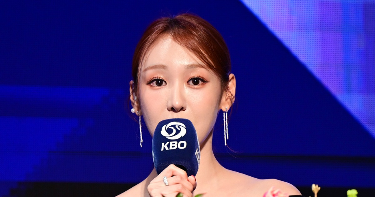 박지영 아나운서, KBO 시상식 진행합니다[포토엔HD]