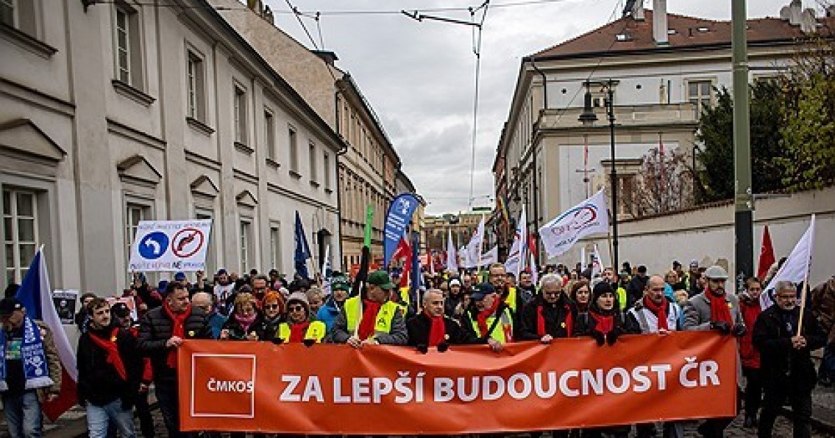 CZECH REPUBLIC PROTEST UNIONS