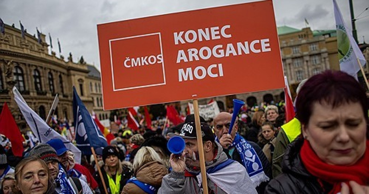 CZECH REPUBLIC PROTEST UNIONS