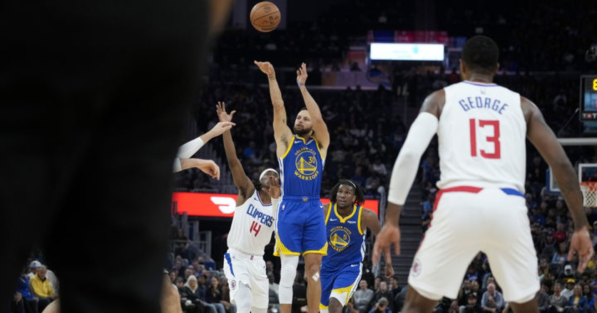 NBA GSW, '커리 26득점' 맹활약 앞세워 LAC 눌러