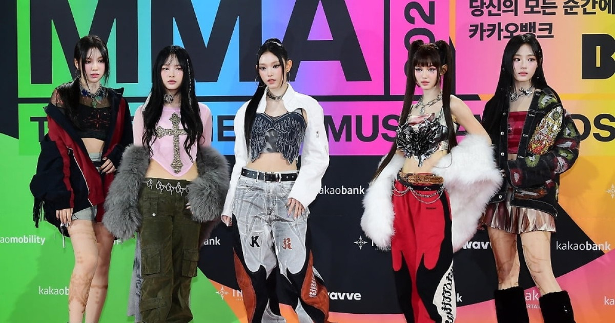 [TEN포토]뉴진스 '완벽한 스타일링'(MMA2023)