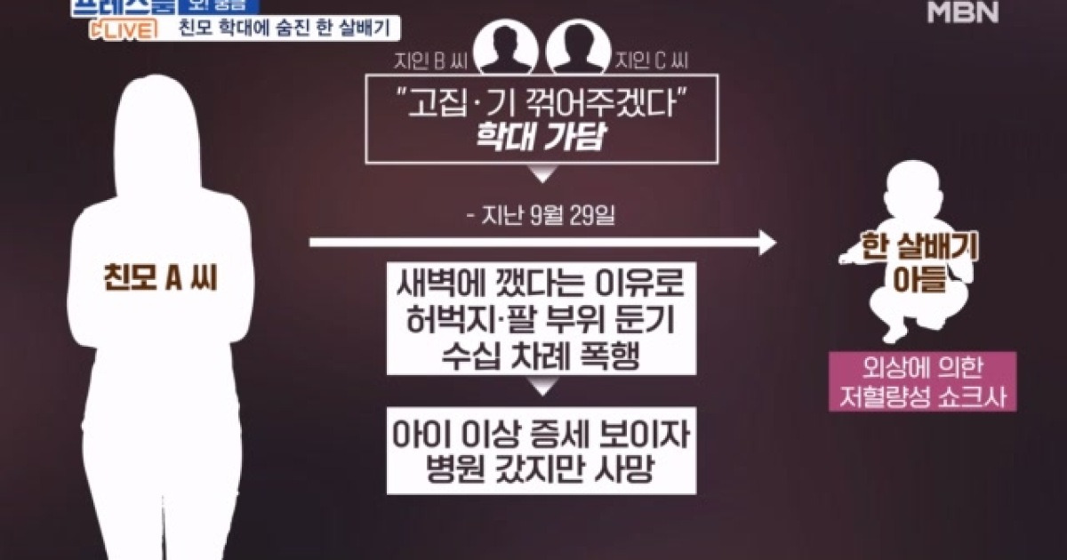 [프레스룸live 오 궁금] 낮잠 잔다고…한 살배기 아들 때려 숨지게 한 친모