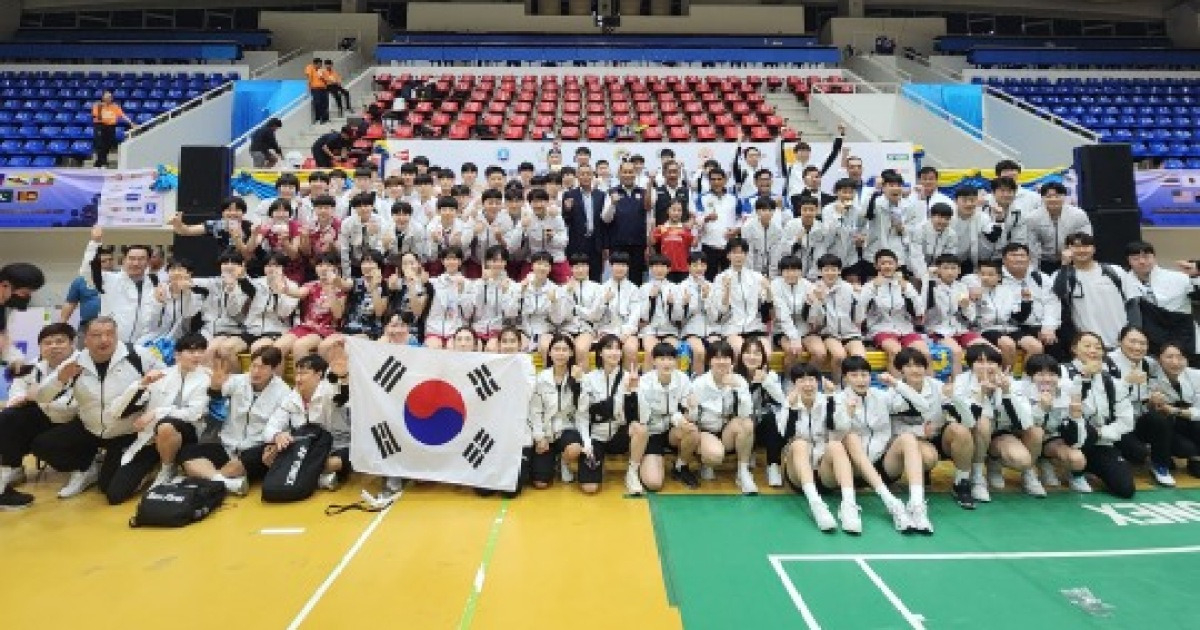 Korean Junior Badminton Team Sweeps Five Gold Medals at 2023 Thailand ...