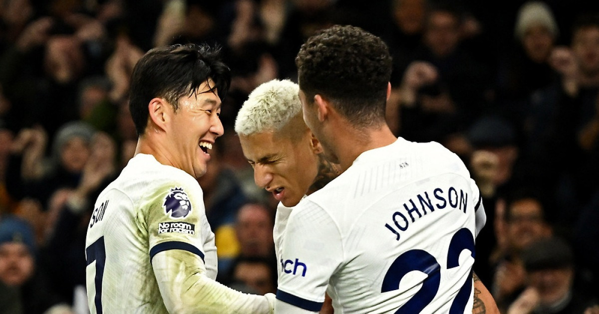 손흥민 도움 받은 히샬리송‧우도기, EPL 16라운드 베스트11 선정