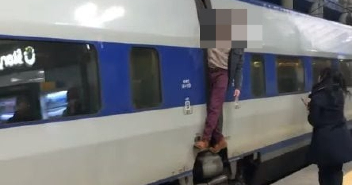 "문 열어줘"…달리는 KTX에 매달린 외국인 승객 '과태료'