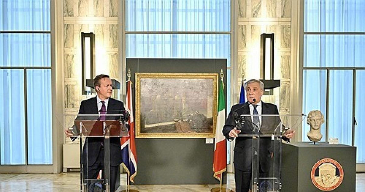 ITALY BRITAIN DIPLOMACY