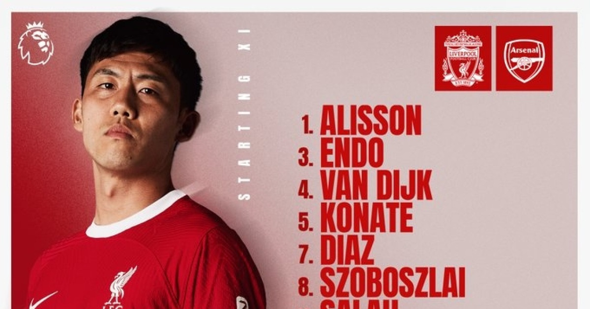 ‘EPL 18라운드 최대 빅매치!’ 1위 아스널 vs 3위 리버풀 맞대결 선발 명단 공개