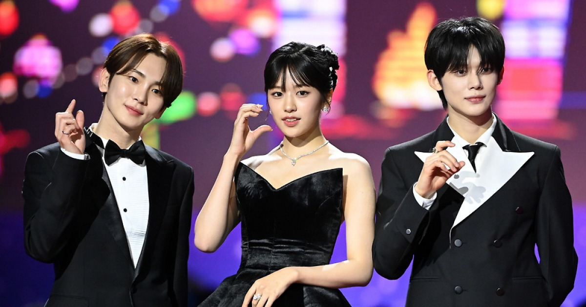 [포토] 키-안유진-최연준, SBS 가요대전 3MC