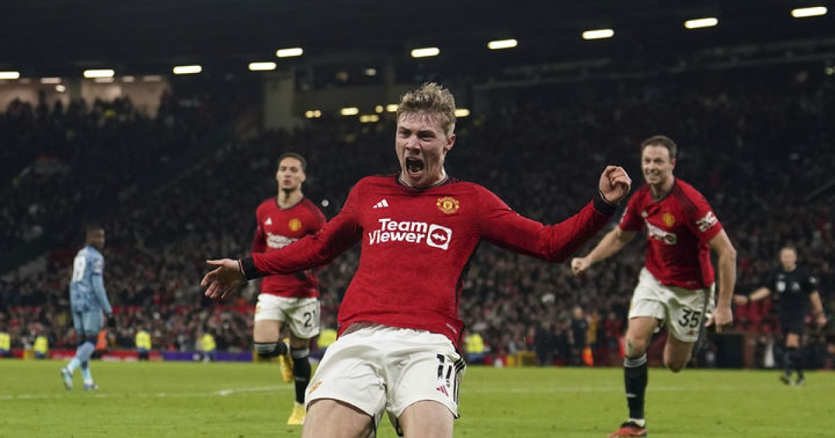 호일룬 EPL 데뷔골, 맨유 대역전승 이끌어