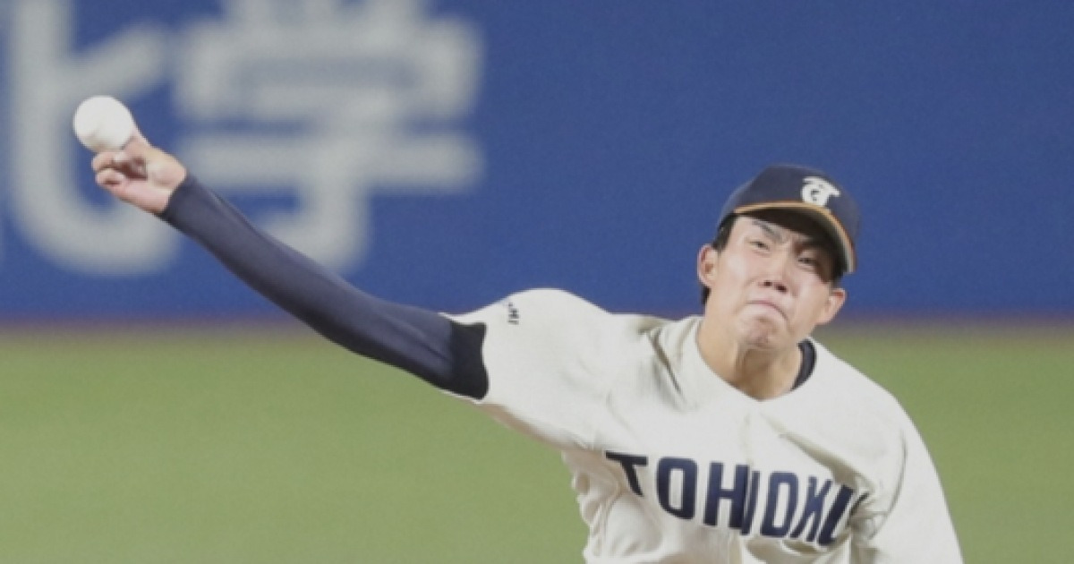 '미쳤다' 20세 대학 투수가 164km 번쩍...오타니-사사키, 일본인 최고 구속과 1km 차이