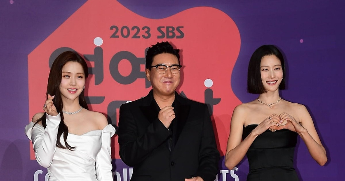 [TEN포토]이상민-이현이-김지은 'SBS 연예대상 3MC'