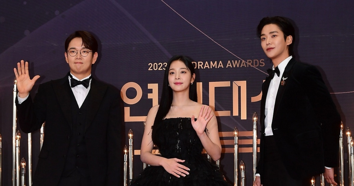 [TEN포토]장성규-설인아-로운 'KBS 연기대상 3MC'