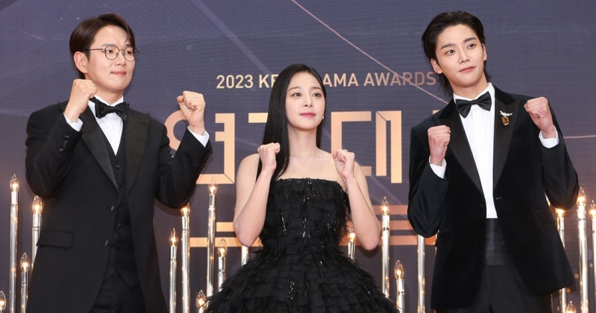 [포토] 장성규-설인아-로운, 'KBS 연기대상 3MC'