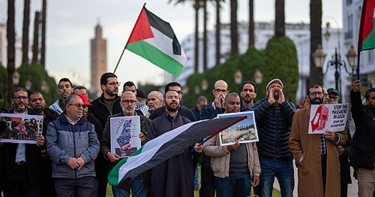 MOROCCO PROTEST ISRAEL GAZA CONFLICT