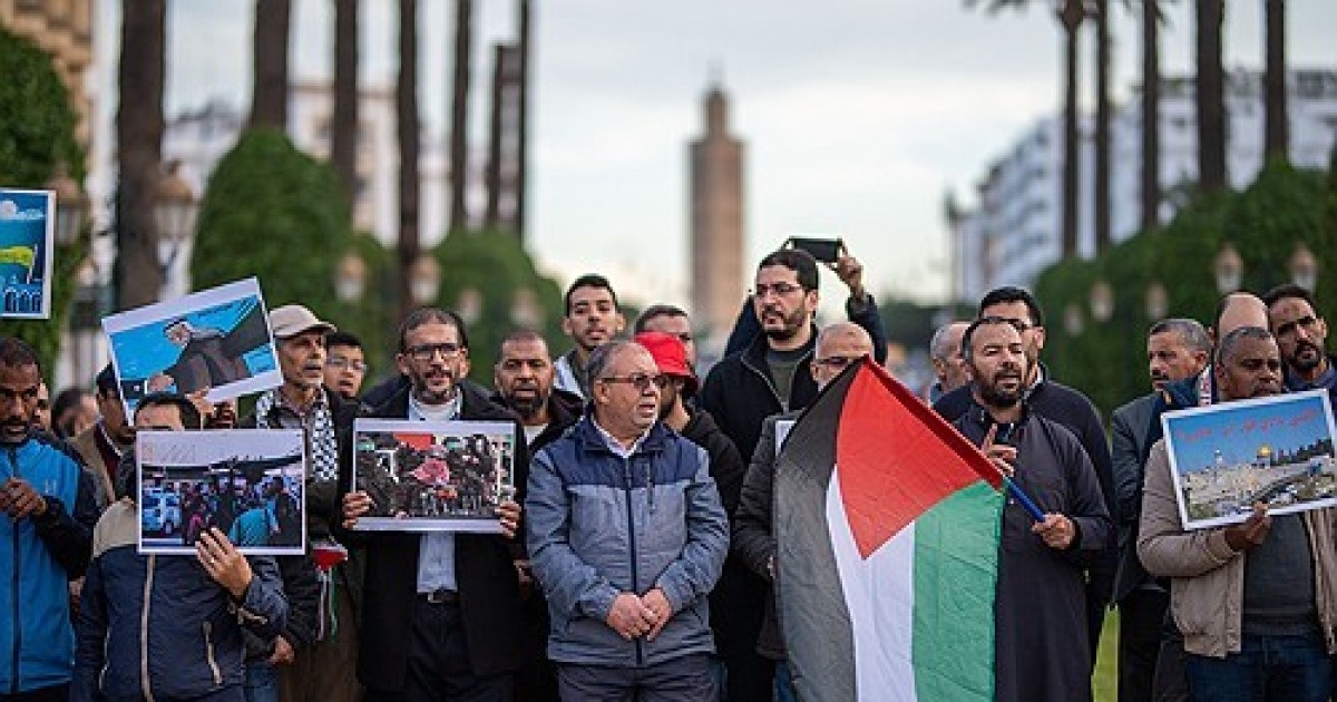 MOROCCO PROTEST ISRAEL GAZA CONFLICT