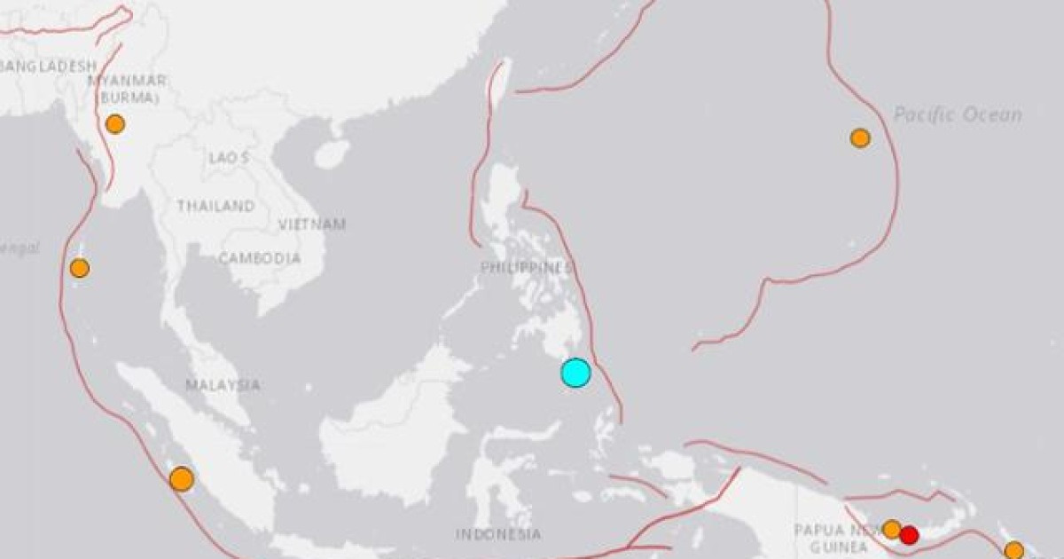 필리핀 제너럴산토스 남동쪽 바다서 규모 6 7 지진
