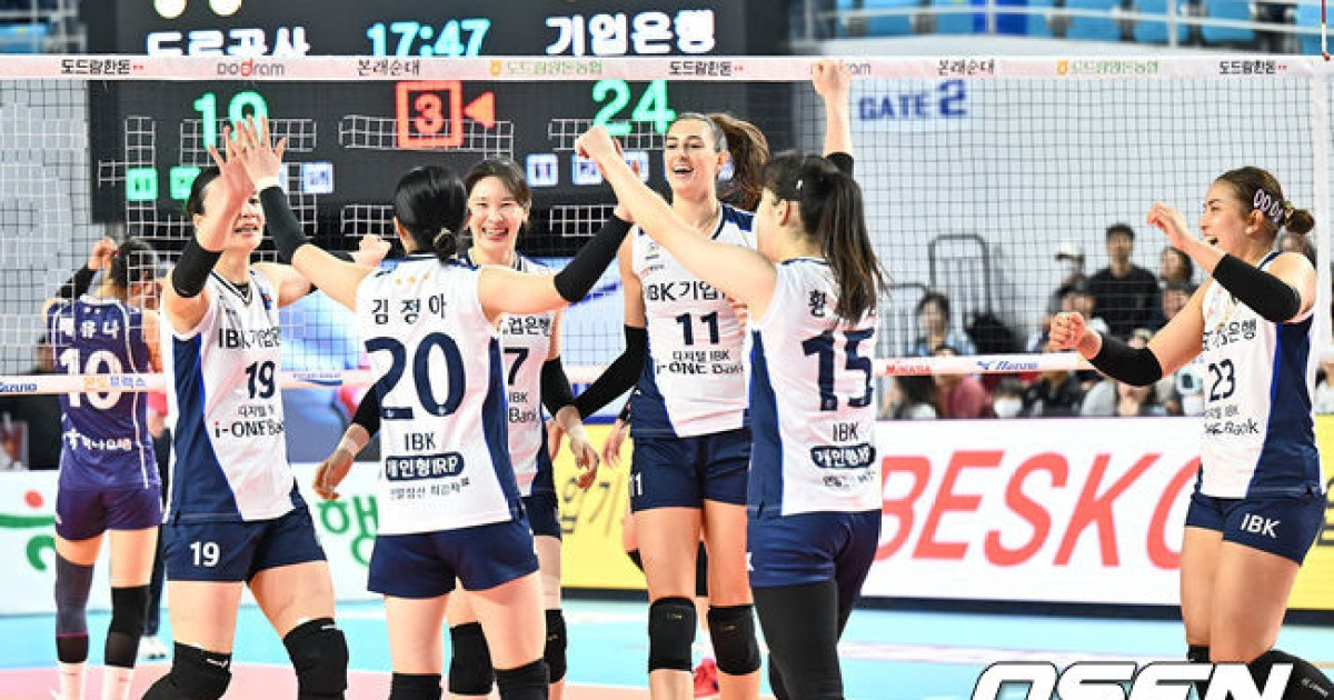 IBK기업은행, 도로공사 또 잡을까…중위권 도약 노리는 OK금융그룹 [관전포인트]