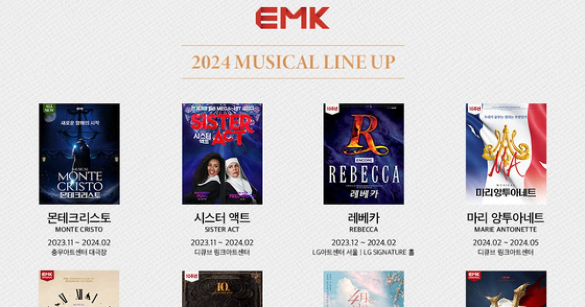 '베르사유의 장미' 대망의 초연…EMK 2024 라인업