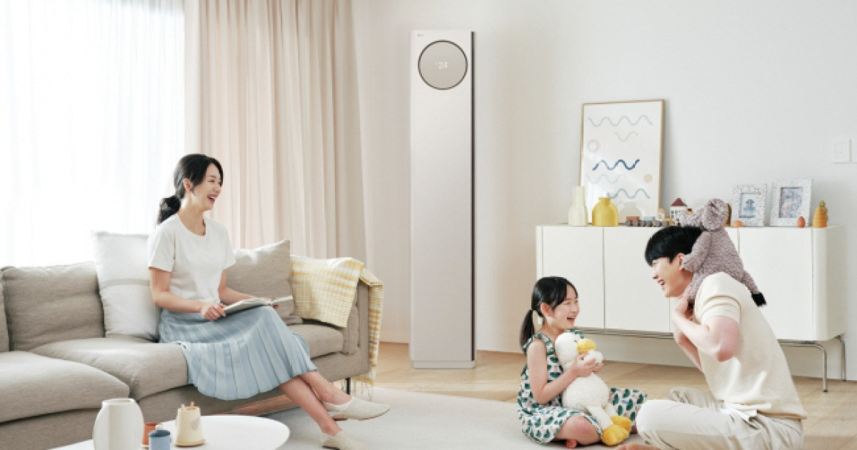 “이불 안 덮어도 온도 딱 좋아”… LG ‘AI케어’ 휘센타워 선봬