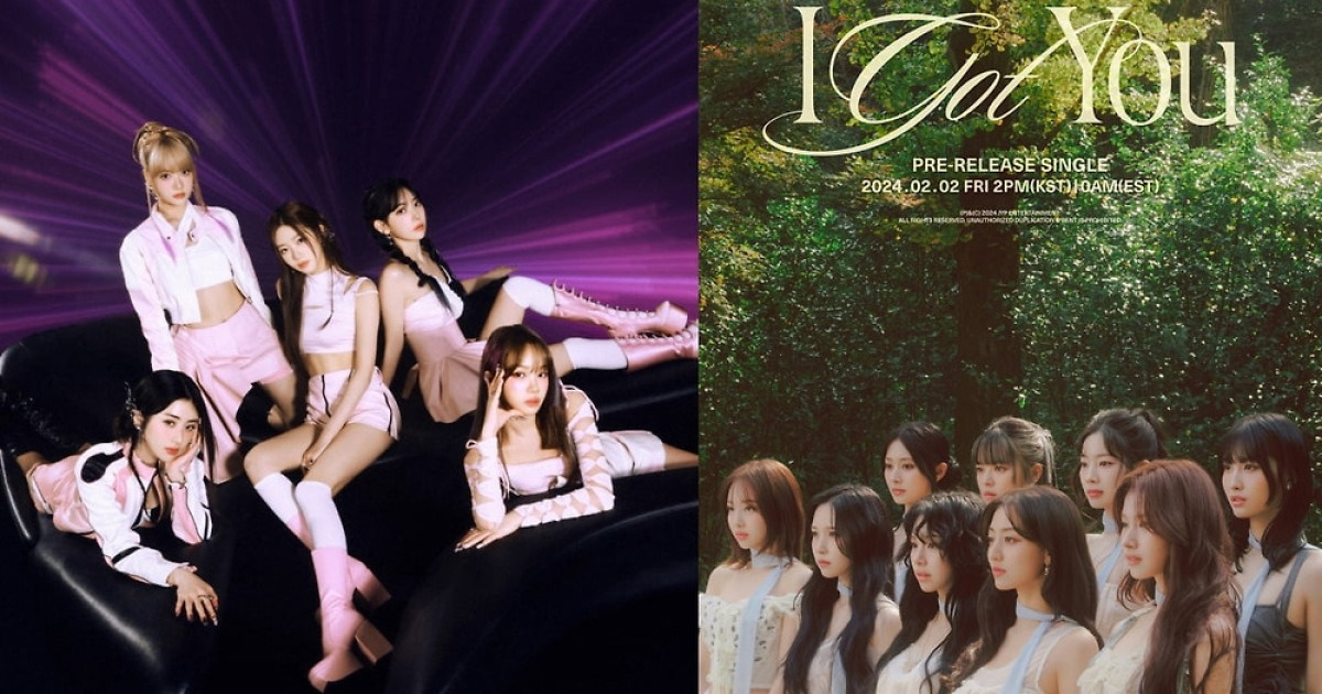 "잘봐, 간판 걸그룹 싸움이다"…'하이브' 르세라핌 vs 'JYP' 트와이스, 2월 대격돌 [TEN뮤직]