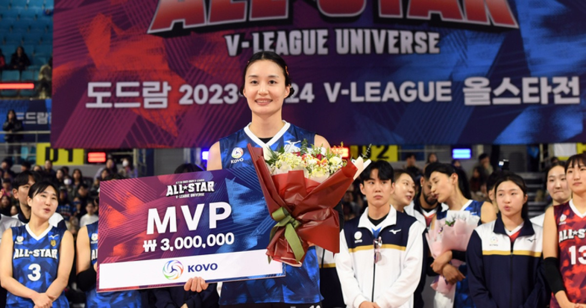 [포토]IBK기업은행 표승주, V리그 올스타전 MVP