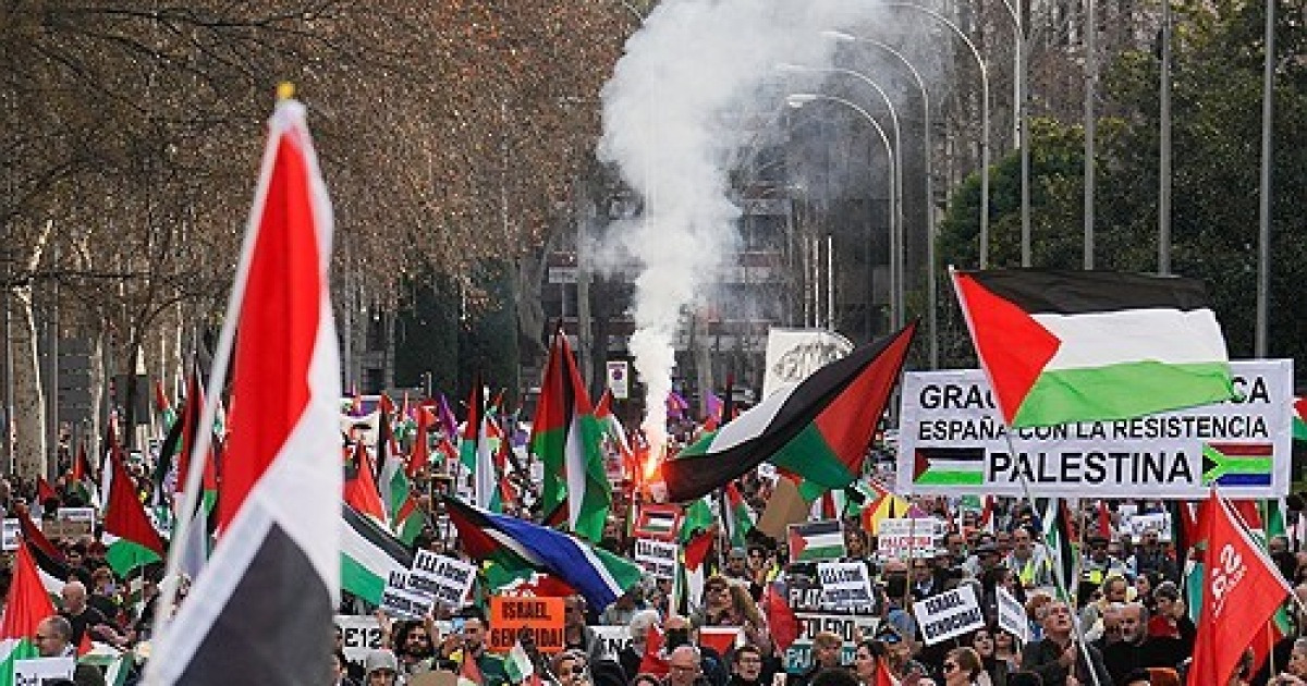 SPAIN PROTEST ISRAEL GAZA CONFLICT