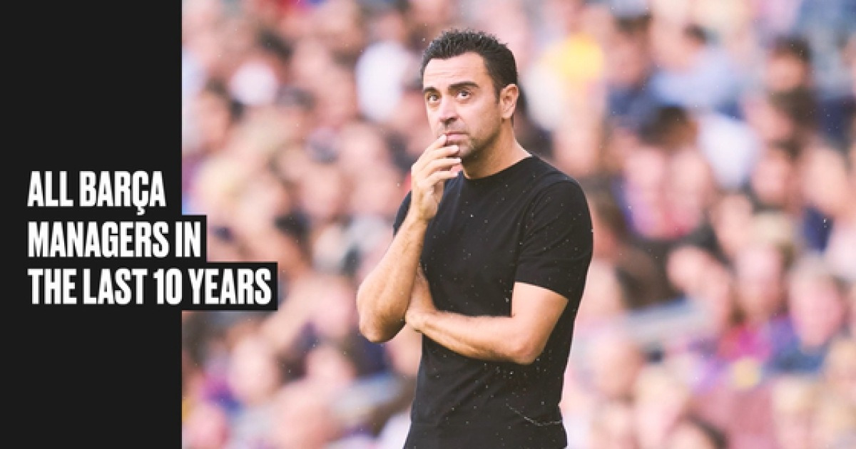 [VIDEO] All Barca managers in the last 10 years