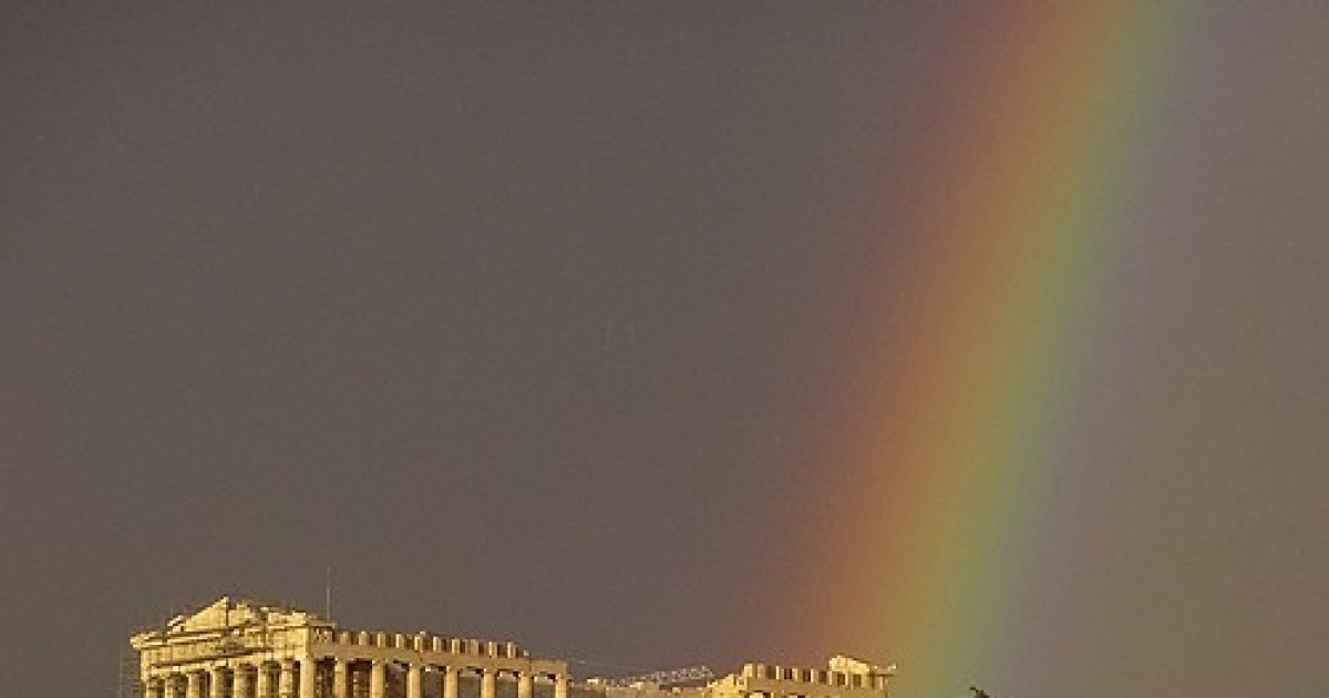 Greece Weather Rainbow