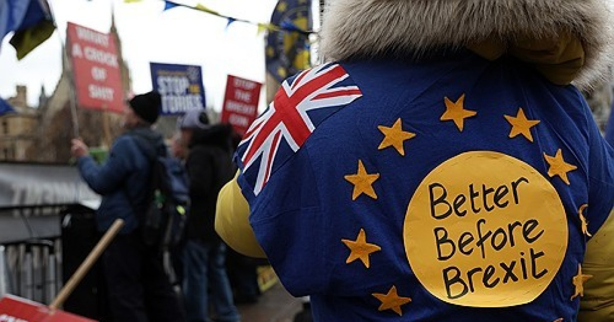 BRITAIN EU BREXIT DAY ANNIVERSARY