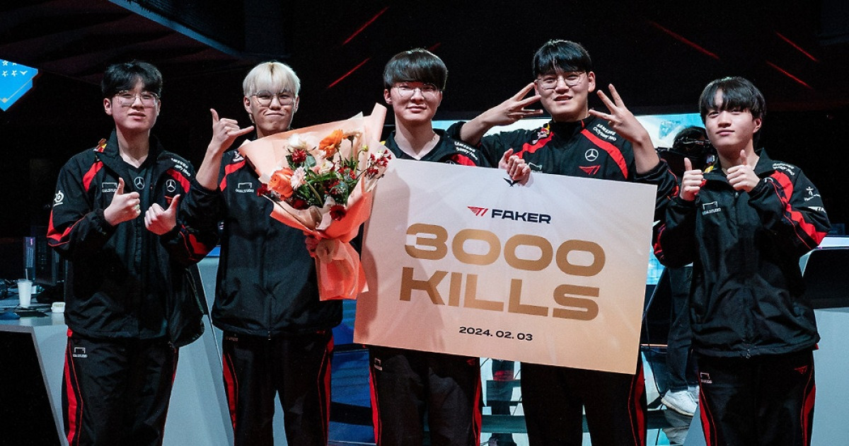 LCK 3000킬 또 하나의 역사 '페이커', 연승 행진 꺾인 광동