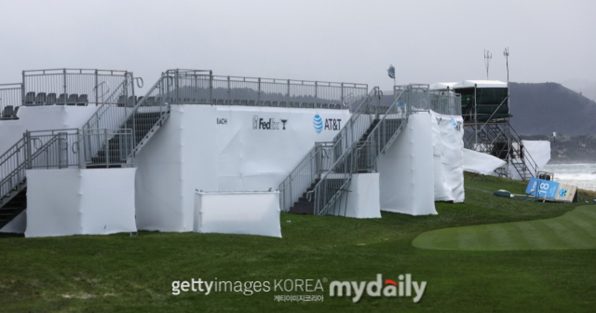 PGA, AT&T 페블비치 프로암 4R 악천후로 하루 순연... 6일 챔피언 가려진다