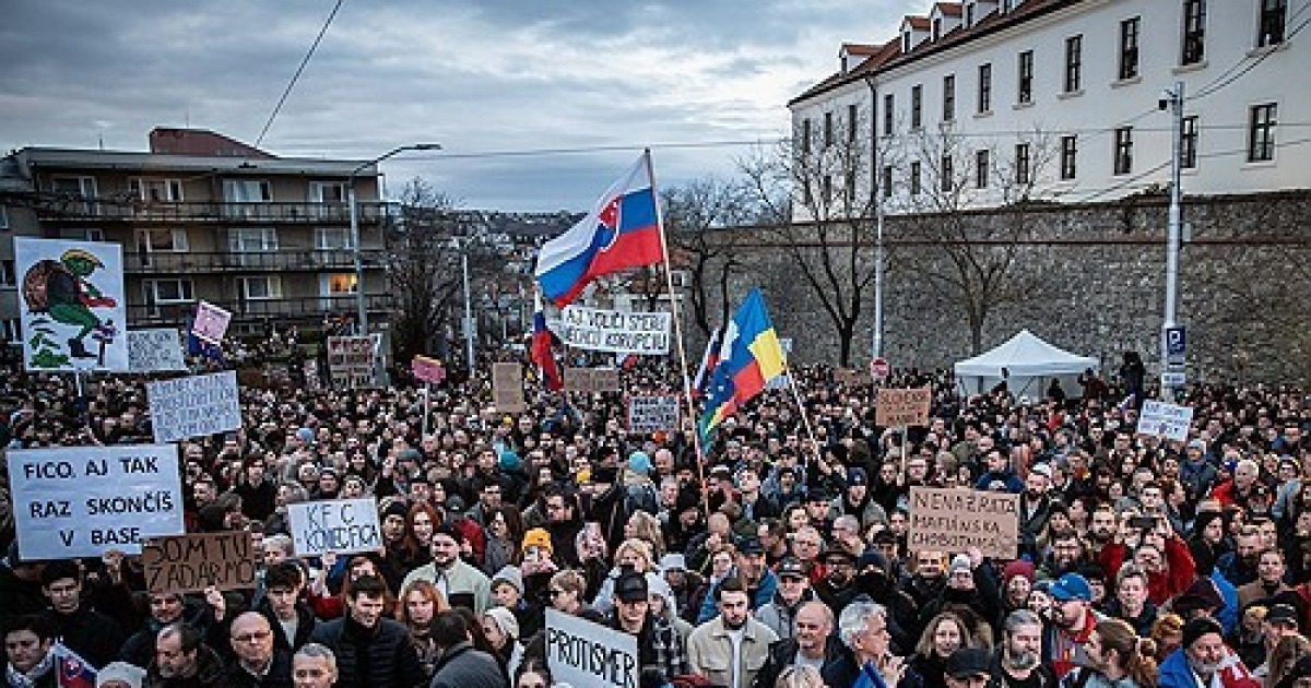 SLOVAKIA PROTEST