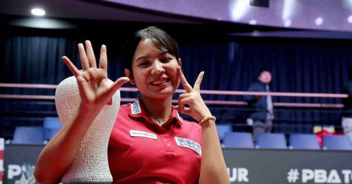 "눈물도 안나".. '캄보디아 특급' 스롱, 0-2→4-2 'LPBA 최다 7승'