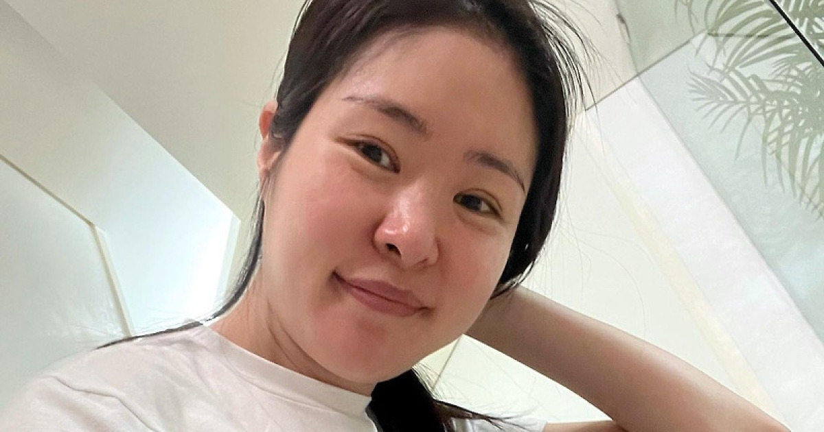 '49→54kg' 미자, 적나라하게 접힌 뱃살에…"집 나간 복근 찾아"