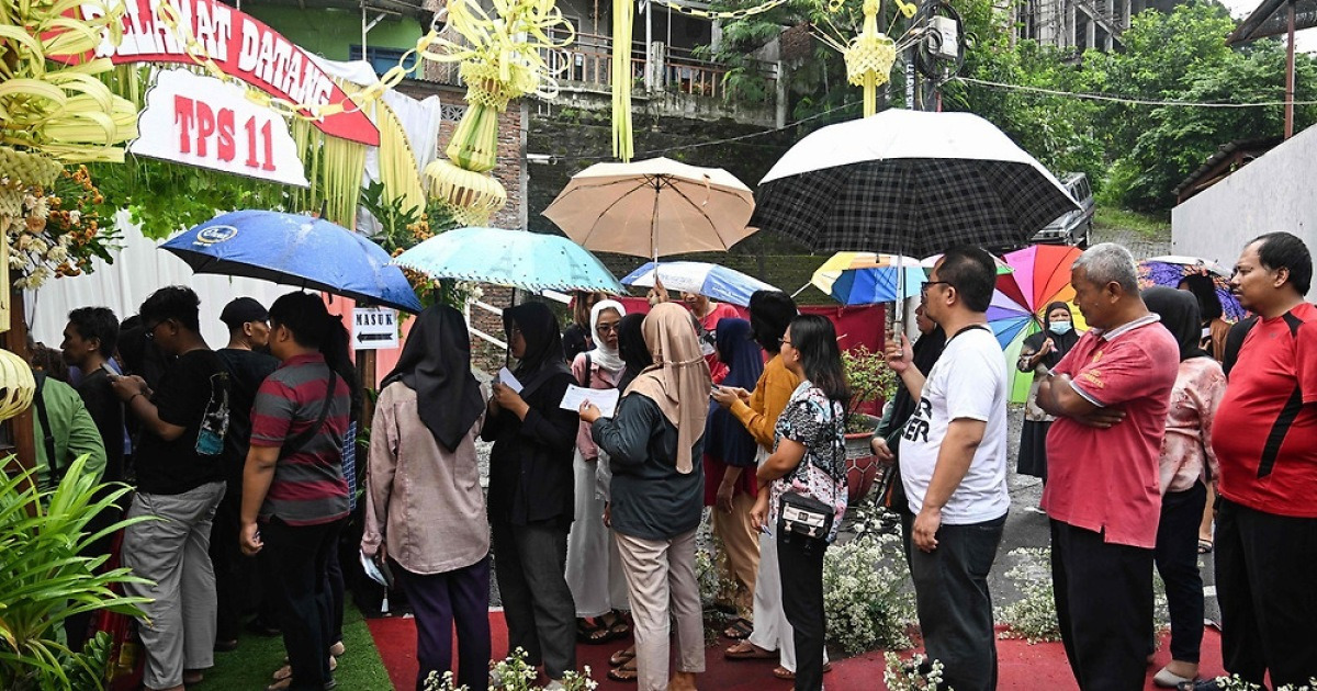[포토] 투표하러 모인 인니 시민들