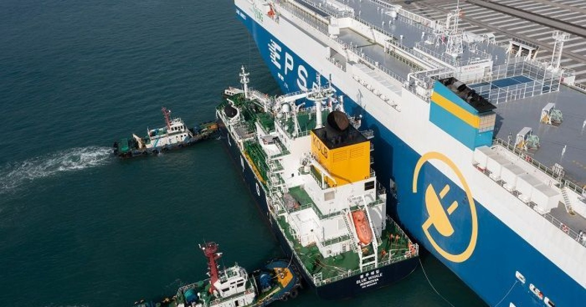 BPA, 부산항 최초 선박 대 선박 방식 LNG 벙커링 성공