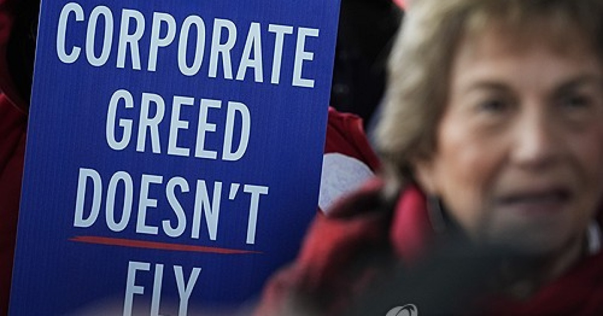 Flight Attendant Protest Illinois