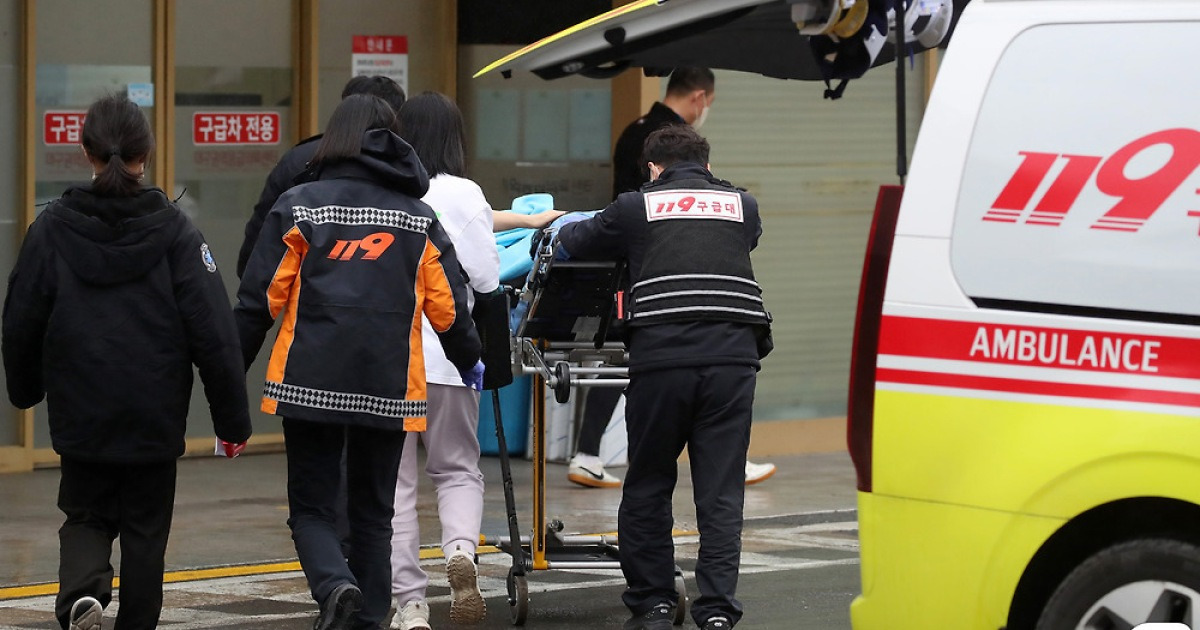 응급실 향하는 119구급대