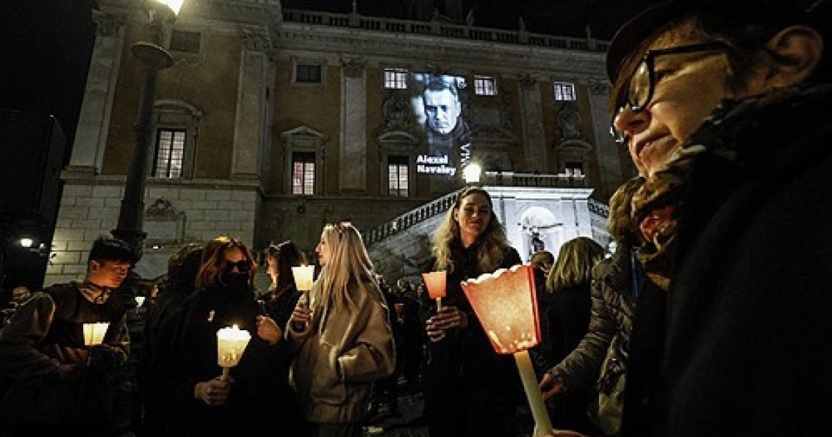 ITALY NAVALNY TRIBUTE