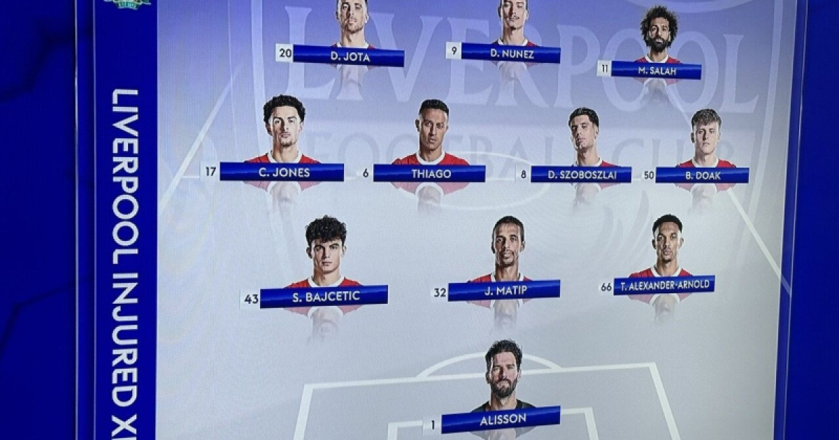 ‘이게 팀이야?’ 리버풀, 부상자로만 베스트11 구축…EPL 1위 수성은 성공